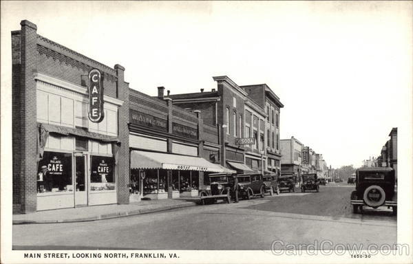 Main Street looking North Franklin, VA