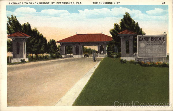 Entrance to Gandy Bridge St. Petersburg, FL