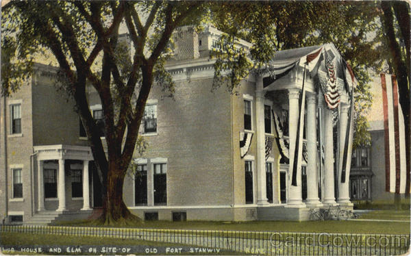 House and Elm on Site of old Fort Stanwix Rome, NY