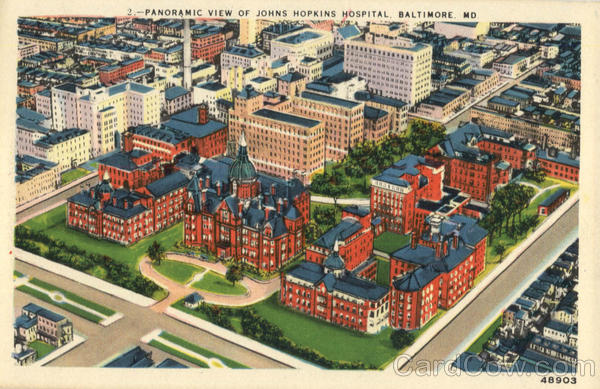 Panoramic View of Johns Hopkins Hospital Baltimore, MD