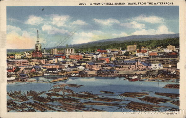 A view of Bellingham from the waterfront Washington