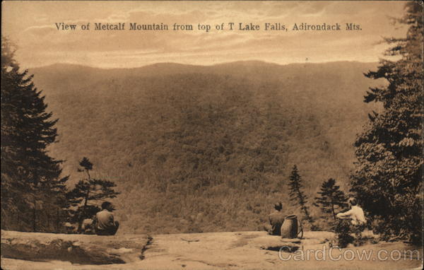 View of Metcalf Mountain from Top of T. Lake Falls Arietta, NY