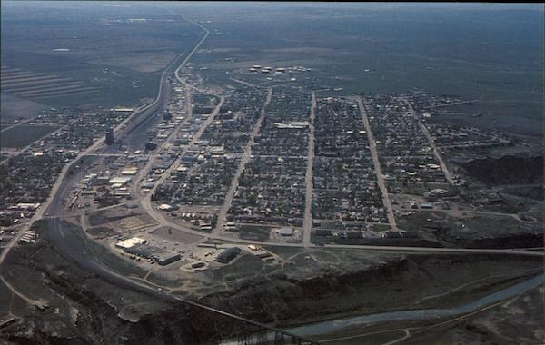 Aerial View of Cut Bank Montana