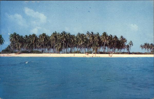 View of Johnny Key in San Andres Island Grouping Colombia South America