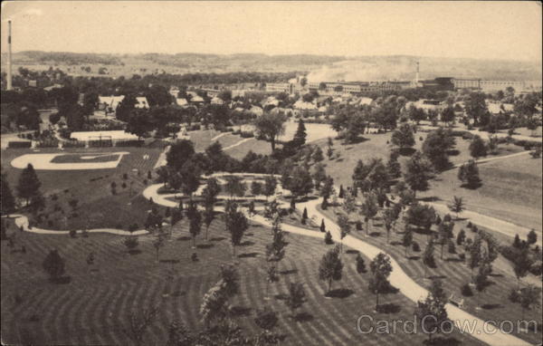 Looking west over Kindleberger park Parchment, MI
