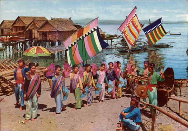 Philippines' colorful dance, costume and setting with Vintas sailboats