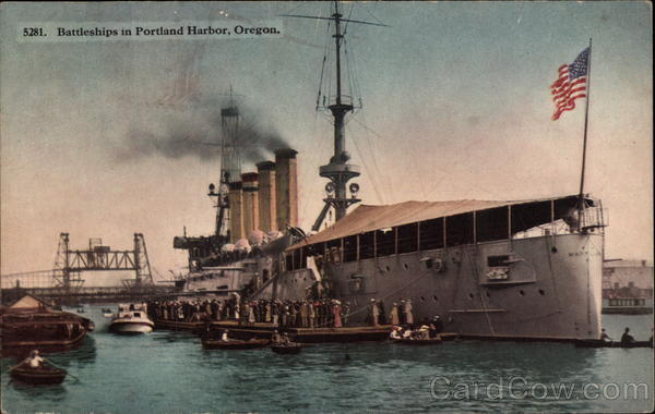 Battleships In Harbor Portland, OR