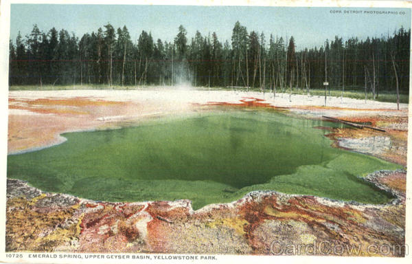 Emerald Spring, Upper Geyser Basin Yellowstone National Park, MT