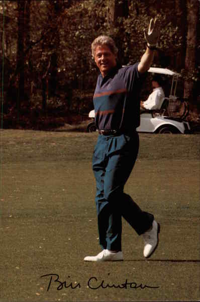 Bill Clinton Playing Golf Presidents