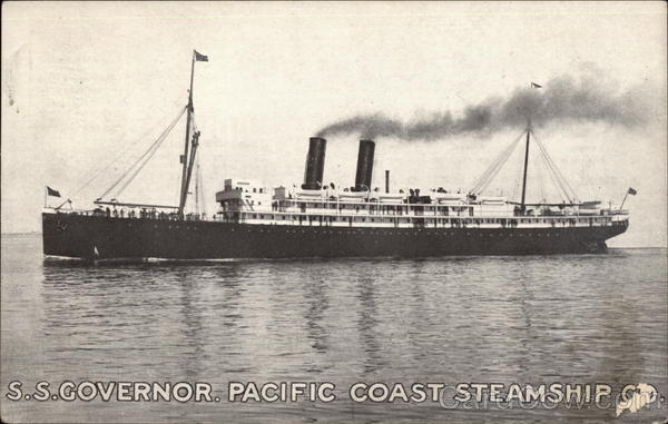 SS Governor, Pacific Coast Steamship Steamers