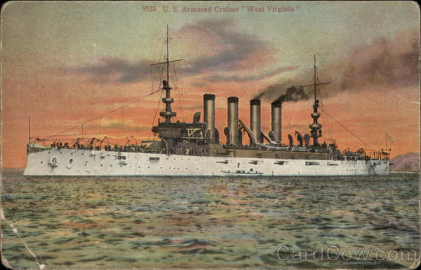 US Armored Cruiser "West Virginia" Navy
