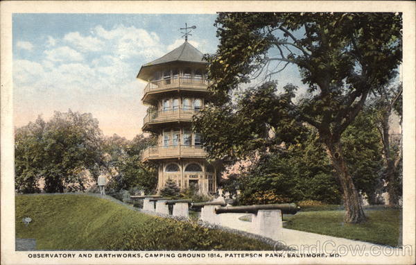 Observatory and Earthworks, Camping Ground 1814, Patterson Park ...