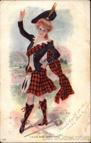 Girl Wears Costume for Clan Rob Roy