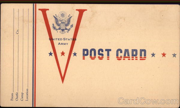 United States Army Post Card