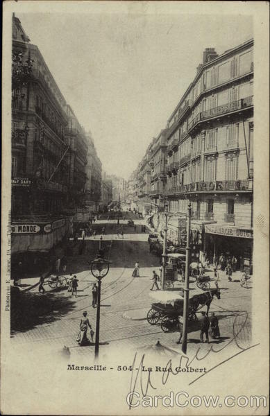 La Rue Colbert Marseille, France