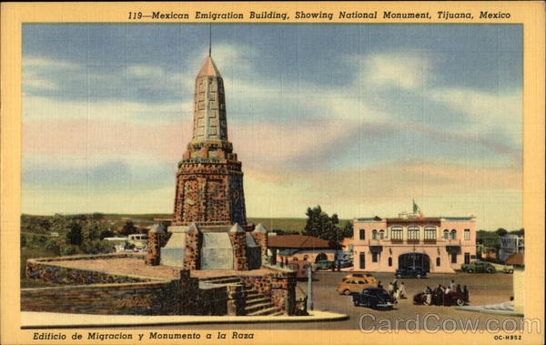 Mexican Emigration Building showing National Monument Tijuana, Mexico