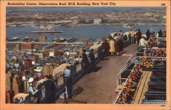 Rockefeller Center Observation Roof, RCA Building New York, NY