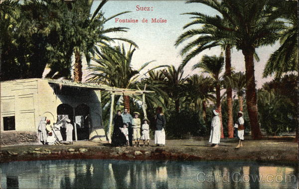 Suez: Fontaine de Moise Egypt Africa