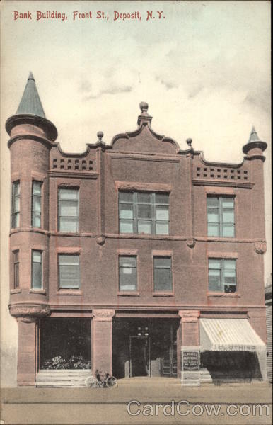 Bank Building, Front Street Deposit, NY