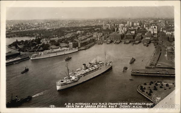 RMS Mariposa and RMS Strathnaver Sydney, NSW Australia