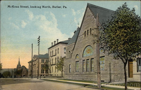 McKean Street, Looking North, in Butler, Pennsylvania