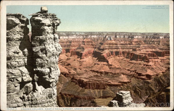 Eroded Column, Near O'Neill's Point Grand Canyon National Park