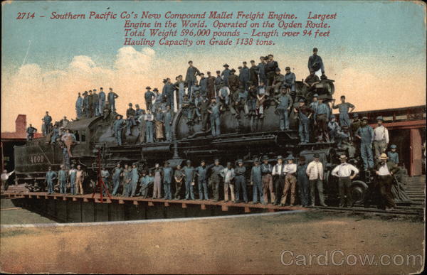 Southern Pacific Co.'s New Compound Mallet Freight Engine Locomotives