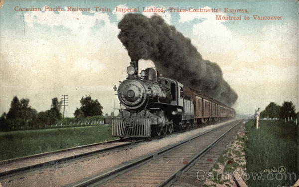 Canadian Pacific Railway Train, Imperial Limited, Trans-Continental ...