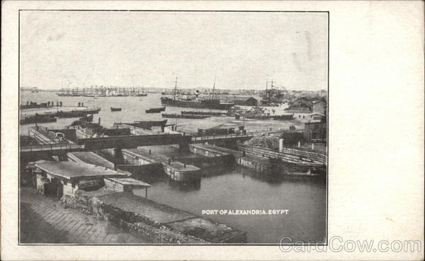 View of Port Alexandria, Egypt Africa
