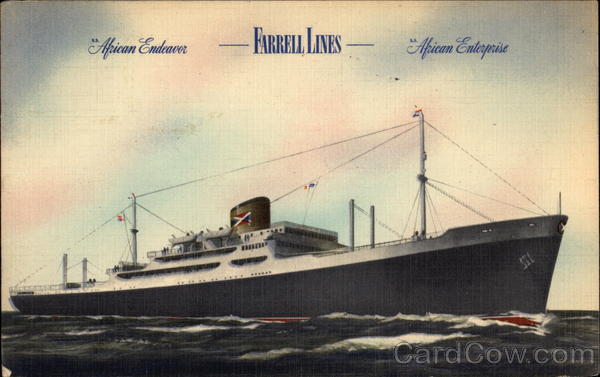 African Endeavor, African Enterprise, Farrell Lines Cruise Ships