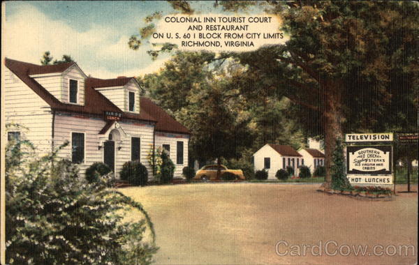 Colonial Inn Tourist Court and Restaurant Richmond, VA