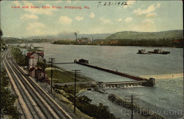 Lock and Dam on the Ohio River Pittsburgh, PA