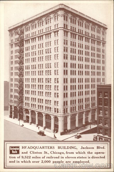 Burlington Route Headquarters Building Chicago, IL