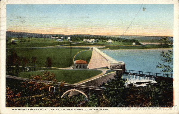 Wachusett Reservoir - Dam and Power House Clinton, MA