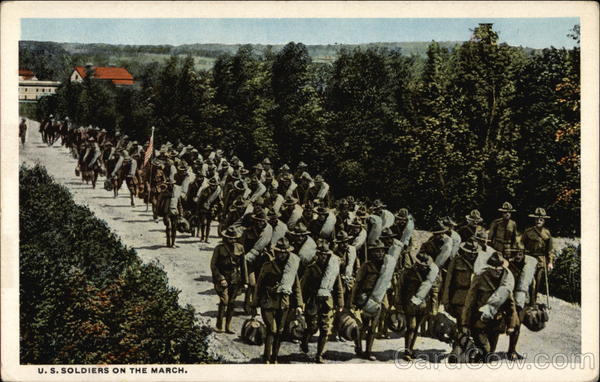 U. S. Soldiers on the March Military