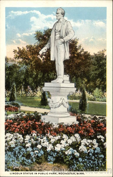 Lincoln Statue in Public Park Rochester, MN