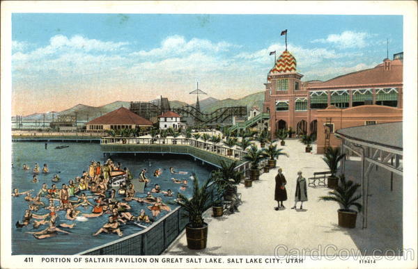 Portion of Saltair Pavilion on Great Salt Lake Salt Lake City, UT