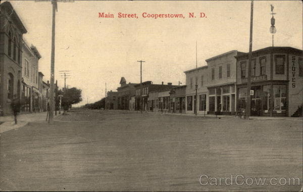 Main Street View Cooperstown, ND