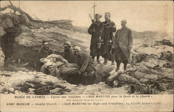 "Our Martyrs for Right and Freedom" by Joseph Aubert (1916) Paris, France