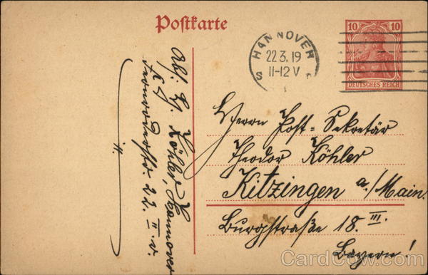 German Postal Card Germany Postal Cards