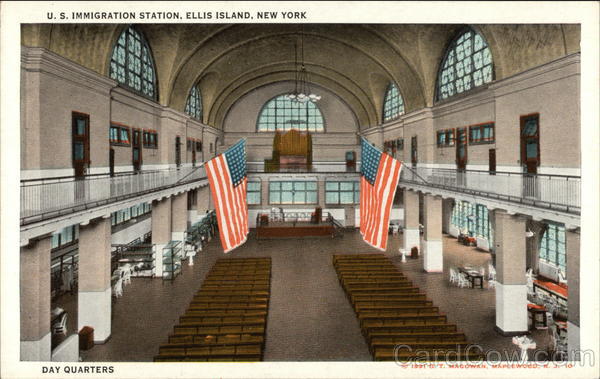 U.S. Immigration Station, Ellis Island, Day Quarters New York