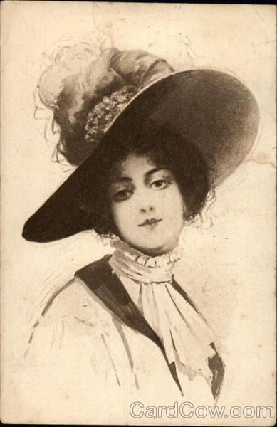 Portrait of Woman in Hat Women
