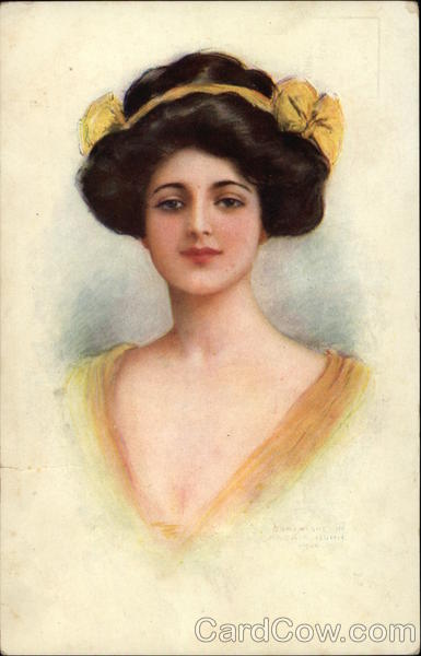 Young Woman in Yellow Women