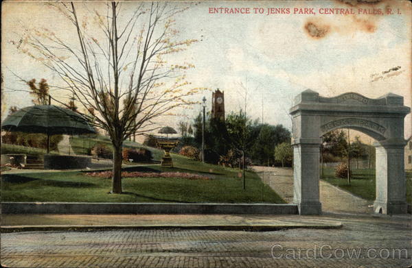 Entrance to Jenks Park Central Falls, RI