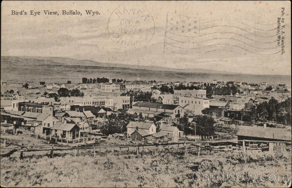 Bird's Eye View Buffalo, WY