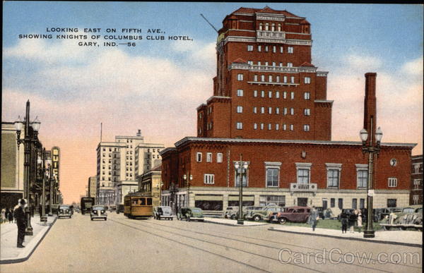 Looking East on Fifth Avenue Gary, IN