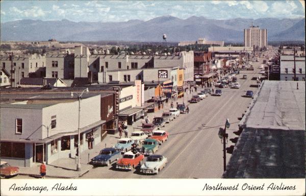 City Street Scene Anchorage, AK