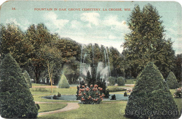 Fountain In Oak Grove Cemetery La Crosse, WI