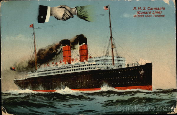 R.M.S. Carmania (Cunard Line) Boats, Ships