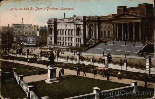 Museum and St. John's Gardens Liverpool, England Merseyside